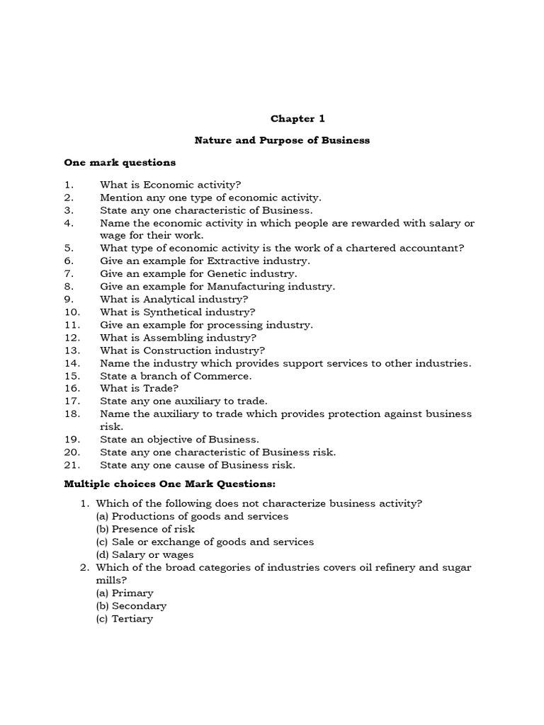 Business Studies Questions | PDF | Partnership | Retail