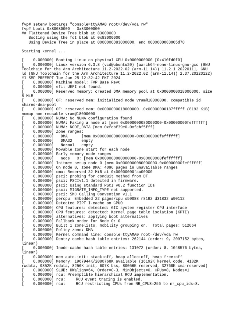1 FVP Linux6.3.8 Buildroot | PDF | Computer Engineering | Computer Science