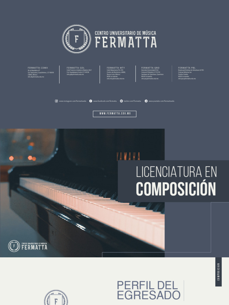 Fermatta Brochure Lic Comp 2023 0.2 | PDF | Ingeniero de audio | Acorde ...