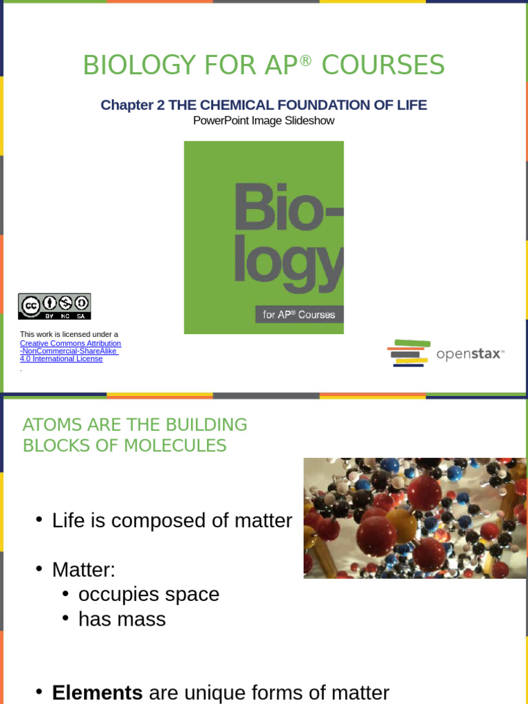 Openstax Ap Biology ch02 | PDF | Chemical Polarity | Chemical Bond