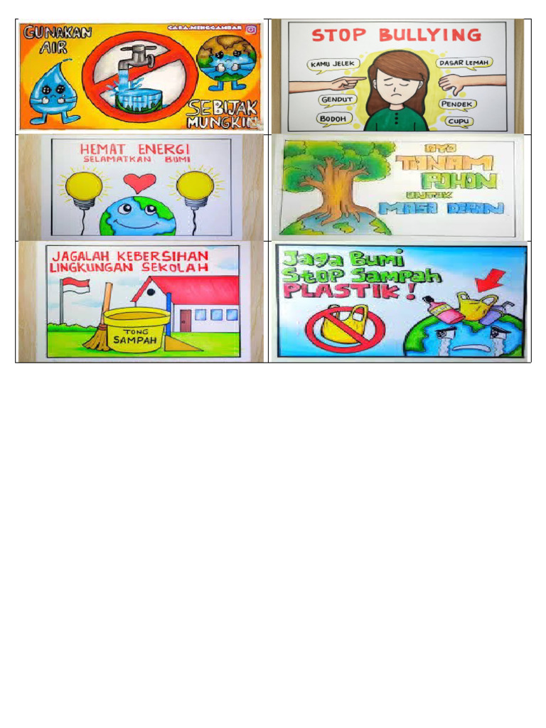 print contoh poster | PDF