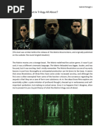 Cuestionario sobre "The Matrix" (1998) | PDF