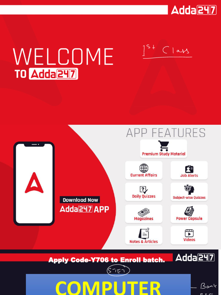 1.introduction & Function of Computer-1 | PDF | Input/Output | Microsoft Office