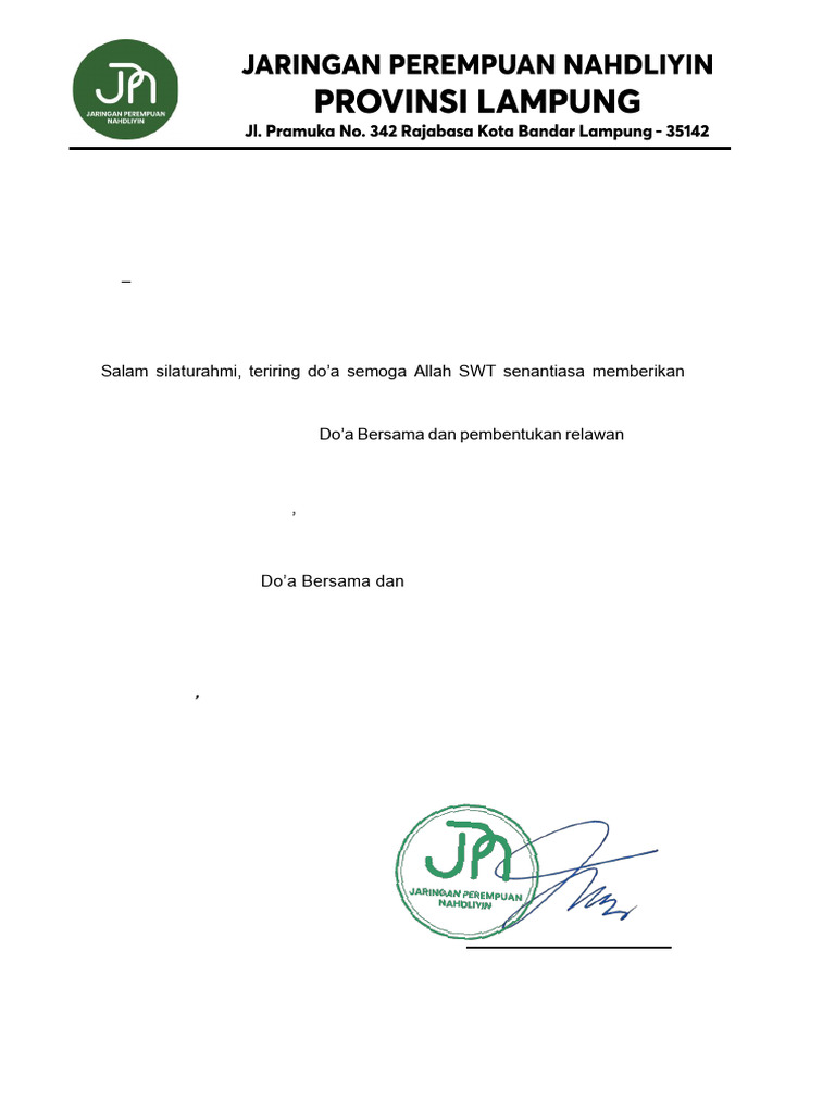 092 - Pemberitahuan Kegiatan JPN | PDF