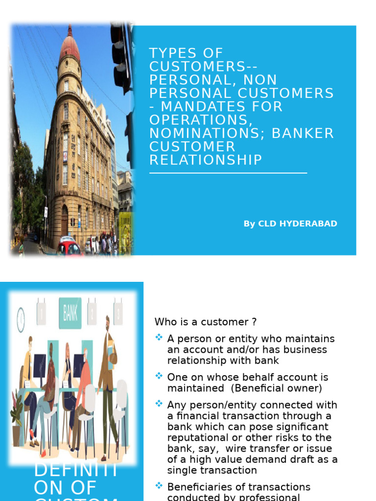 Type of Customer | PDF | Banks | Payments