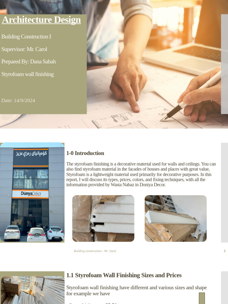 Styrofoam Wall Finishing Guide | PDF | Polystyrene | Column