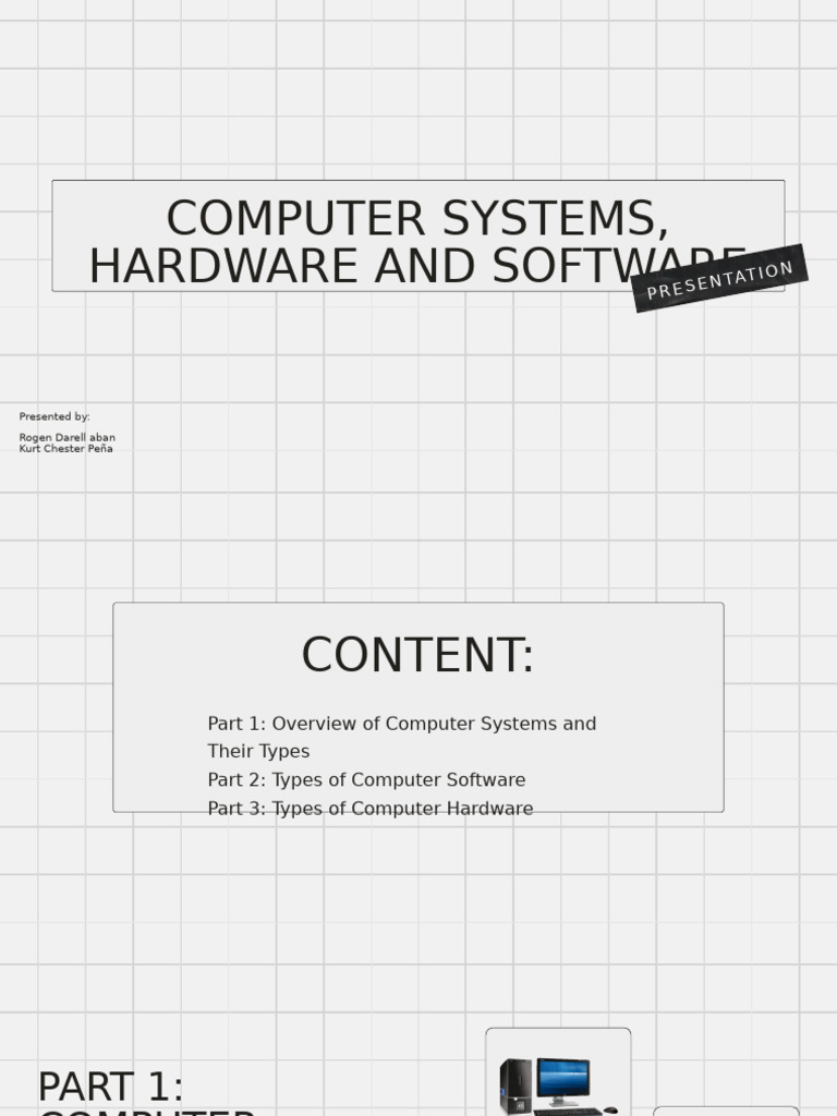 Computer Systems, Hardware and Software | PDF | Hard Disk Drive ...