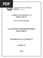 Final 2023 - 2025 Grade 11 Mathematical Literacy Atp | PDF | Area ...