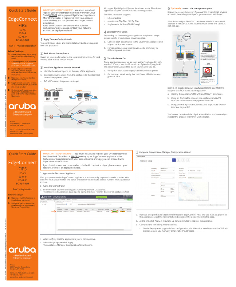 aruba_edgeconnect_fips_ecxs | PDF | Computer Engineering | Physical Layer Protocols