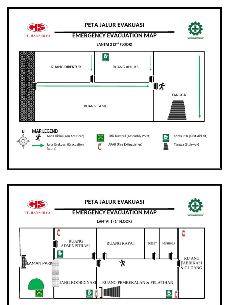 Peta Jalur Evakuasi | PDF