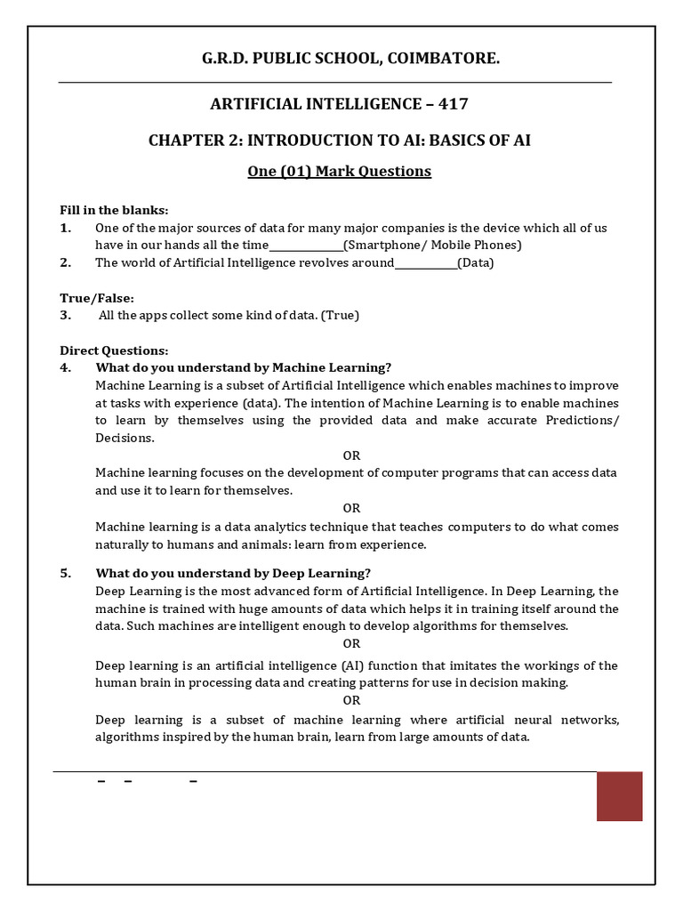 Q ClassX AI Ch2 Public | PDF | Data Mining | Data Science