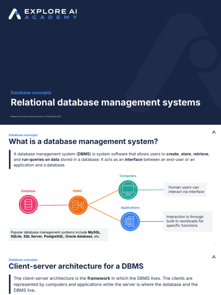 Relational Database Management Systems - 2 | PDF | Databases | Acid