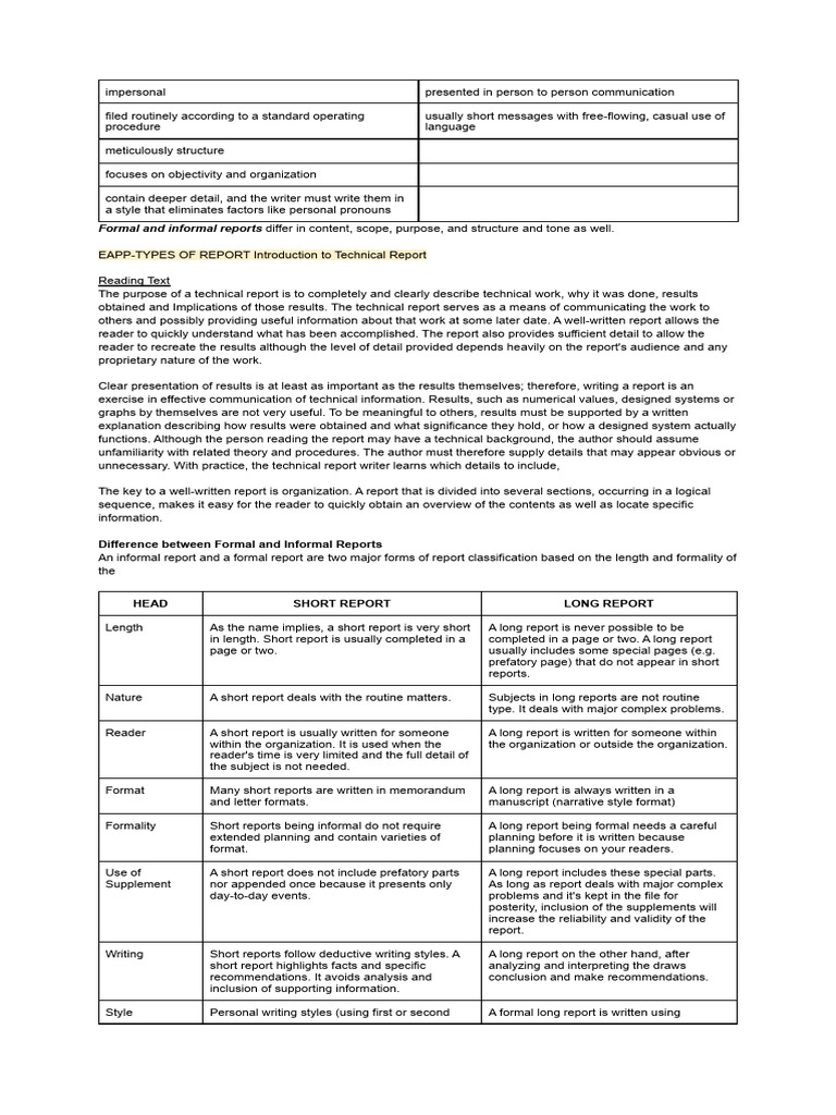EAPP-handouts, Types of Report (Part2) | PDF | Essays | Science