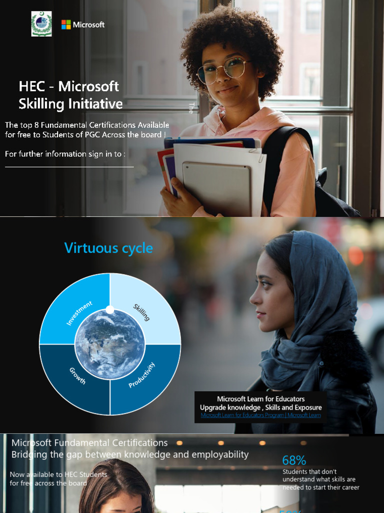 HEC - Microsoft Skilling Initiative Overview | PDF | Information Technology | Computing