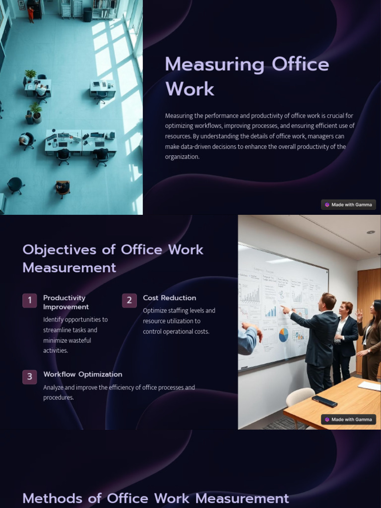 Measuring Office Work | PDF | Benchmarking | Business