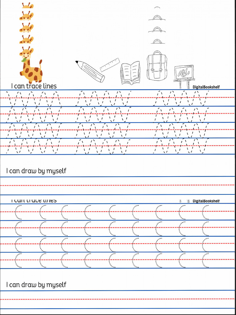 Tracing Line Template | PDF