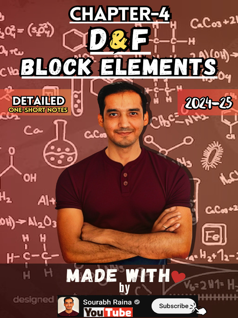 Class 12 D & F Block Elements Notes | PDF | Chemical Elements | Sets Of ...