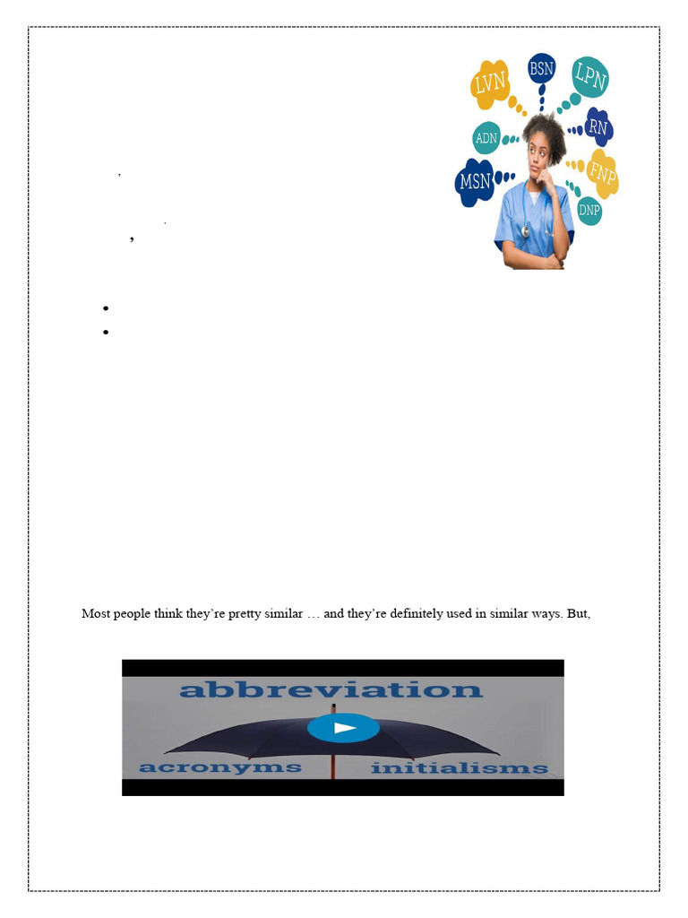 Medical Acronyms & Abbreviations Guide | PDF | Acronym | Infection