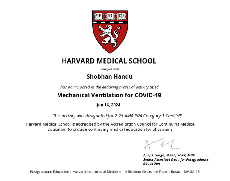 Harvard Medical School CME | PDF