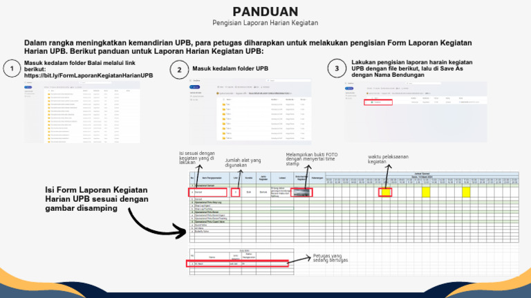 Panduan Pengisian Laporan Harian Kegiatan | PDF Panduan Pengisian Laporan Harian Kegiatan | PDF