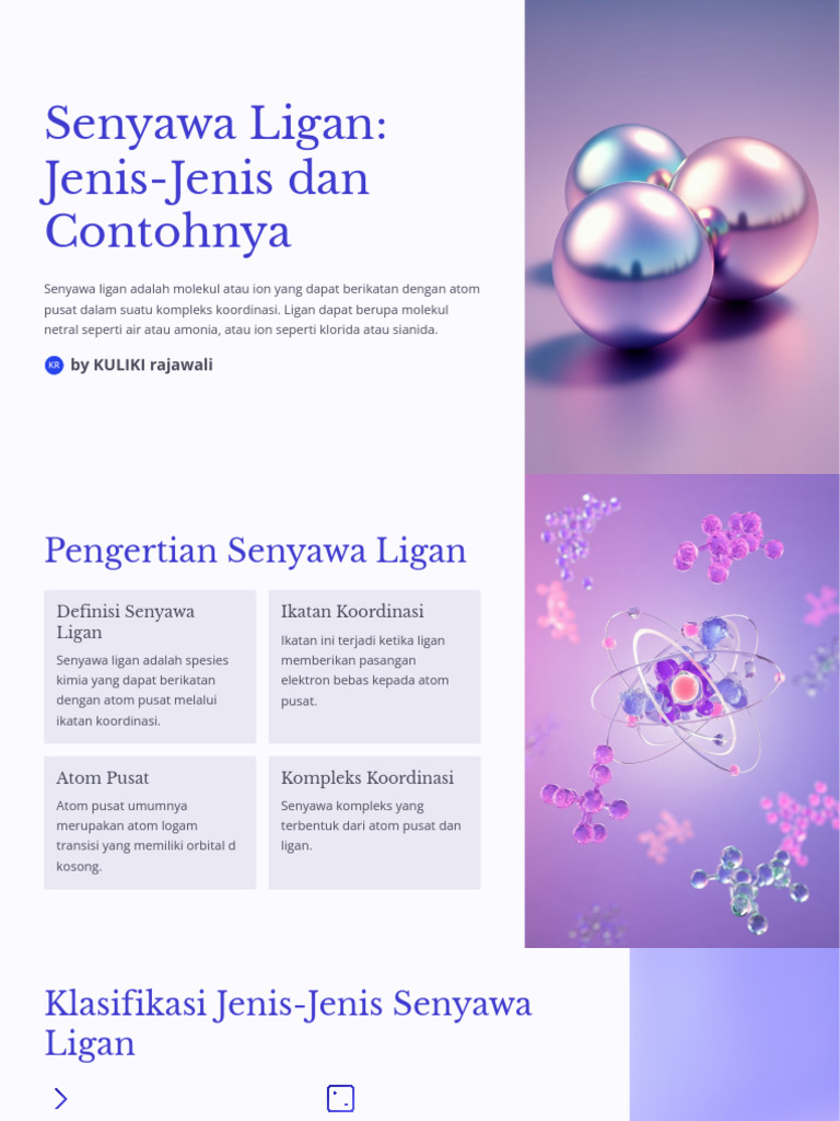 Senyawa Ligan Jenis Jenis Dan Contohnya | PDF