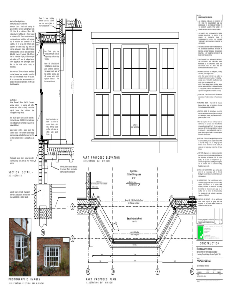 Bay Window Construction Details | PDF | Window | Roof