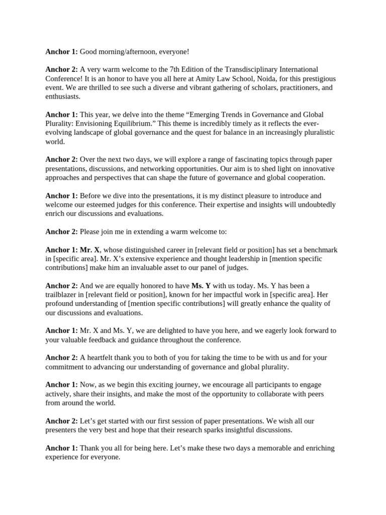 Draft Of Script Pdf Governance Liberal Arts Education