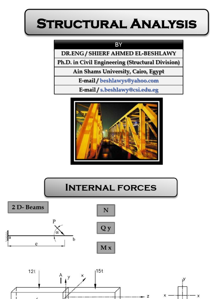 Structural Analysis, Internal Forces | PDF