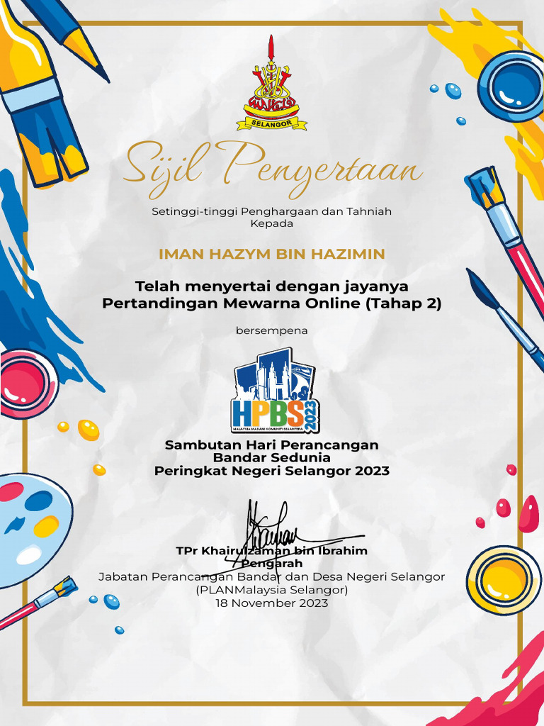 Iman Hazym Bin Hazimin | PDF