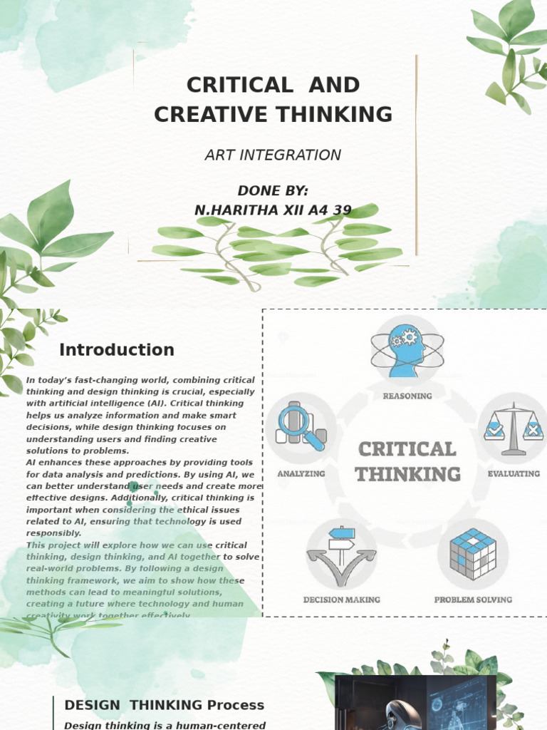 N.haritha Ai Art Integration | PDF | Artificial Intelligence | Intelligence (AI) & Semantics
