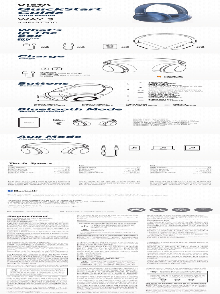 VHP BT300 Quickstart V4 | PDF