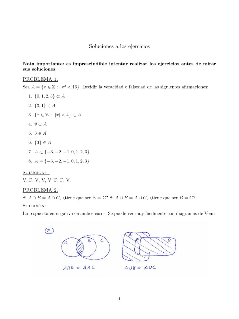 Ejercicios Resueltos Matematica Discreta | PDF