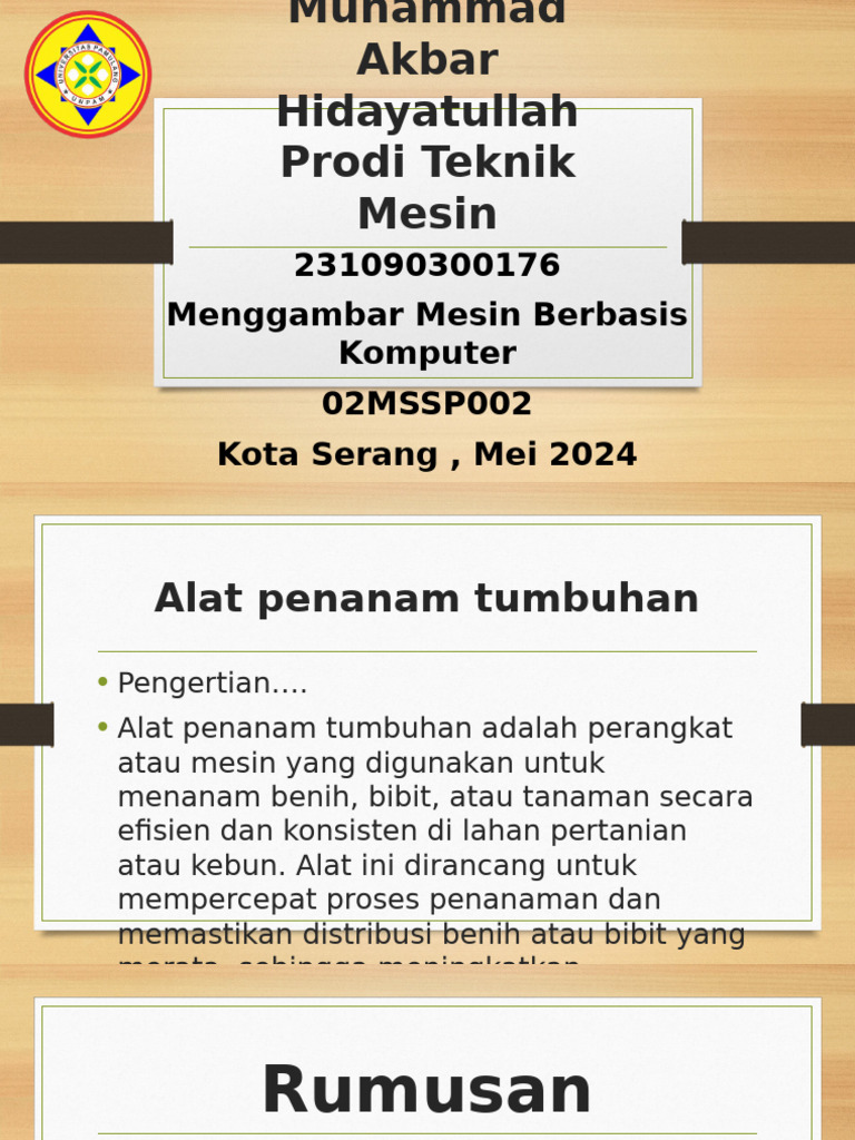 Muhammad Akbar Hidayatullah - PPT Presentasi | PDF | Komputer