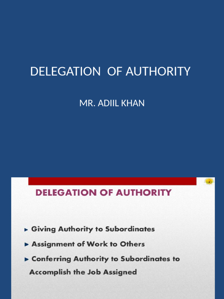 DELEGATION PPT | PDF