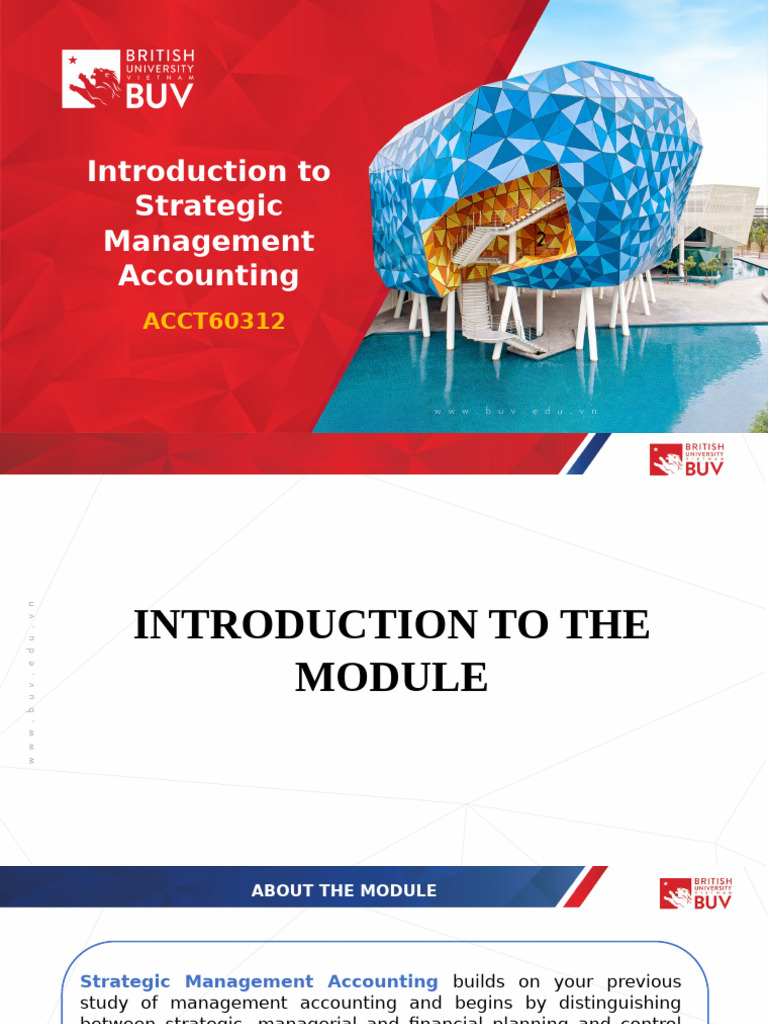 SMA ACCT60312 Week 1 Lecture 1- Introduction to SMA | PDF | Strategic ...