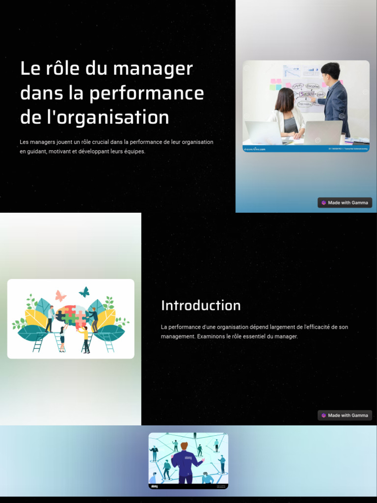 Rôle clé du manager dans l'entreprise | PDF