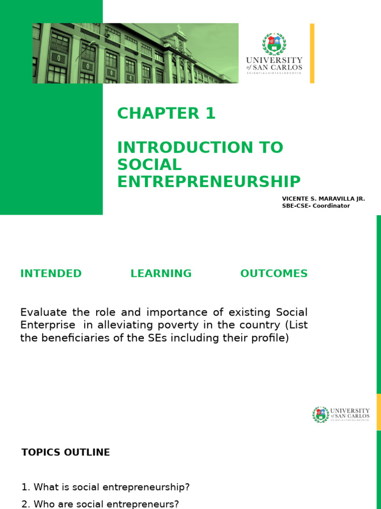 PPP01 Introduction To Social Entrepreneurship 2 | PDF ...