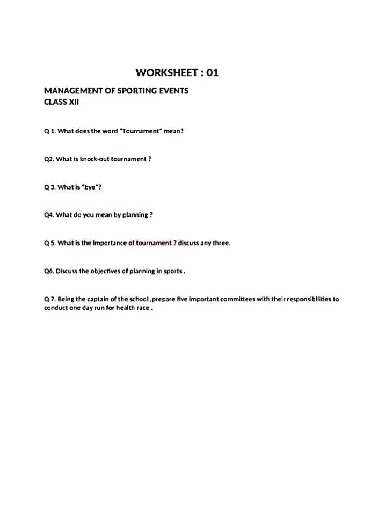physical education assignments_1 | PDF physical education assignments_1 | PDF