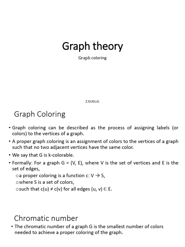 2 Graph Theory Graph Coloring | PDF | Vertex (Graph Theory ... 2 Graph Theory Graph Coloring | PDF | Vertex (Graph Theory ...