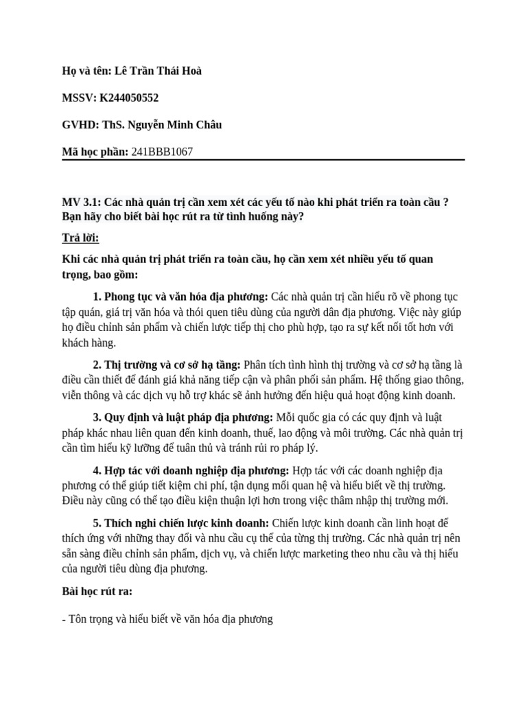 Chương 3 QTH | PDF