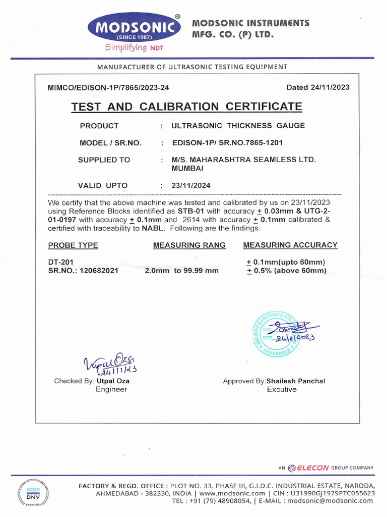 D Meter 7865-1201 | PDF