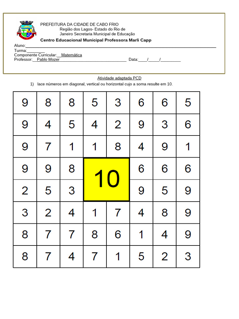 Atividade Adaptada PCD 13 | PDF | Negócios