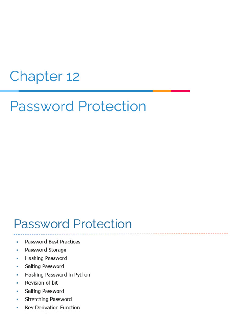 Lec 12 - Password Protection | PDF | Password | Key (Cryptography)