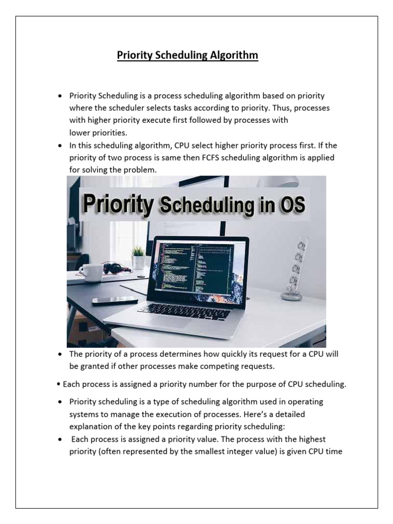 Priority Scheduling Algorithm | PDF | Scheduling (Computing) | System ... Priority Scheduling Algorithm | PDF | Scheduling (Computing) | System ...
