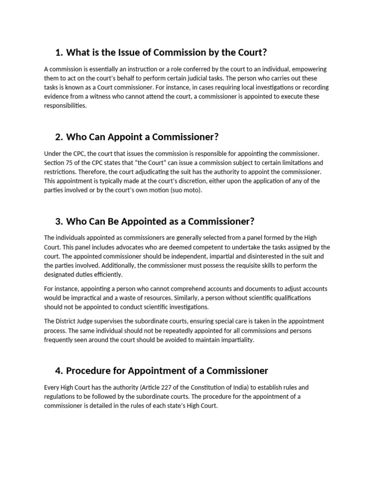Commission | PDF | Separation Of Powers | Political Law