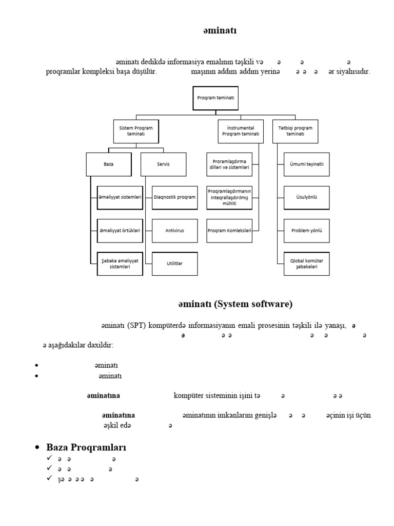 Proqram Təminatı | PDF
