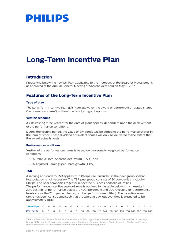 Long-Term Incentive Plan | PDF | Board Of Directors | Percentile