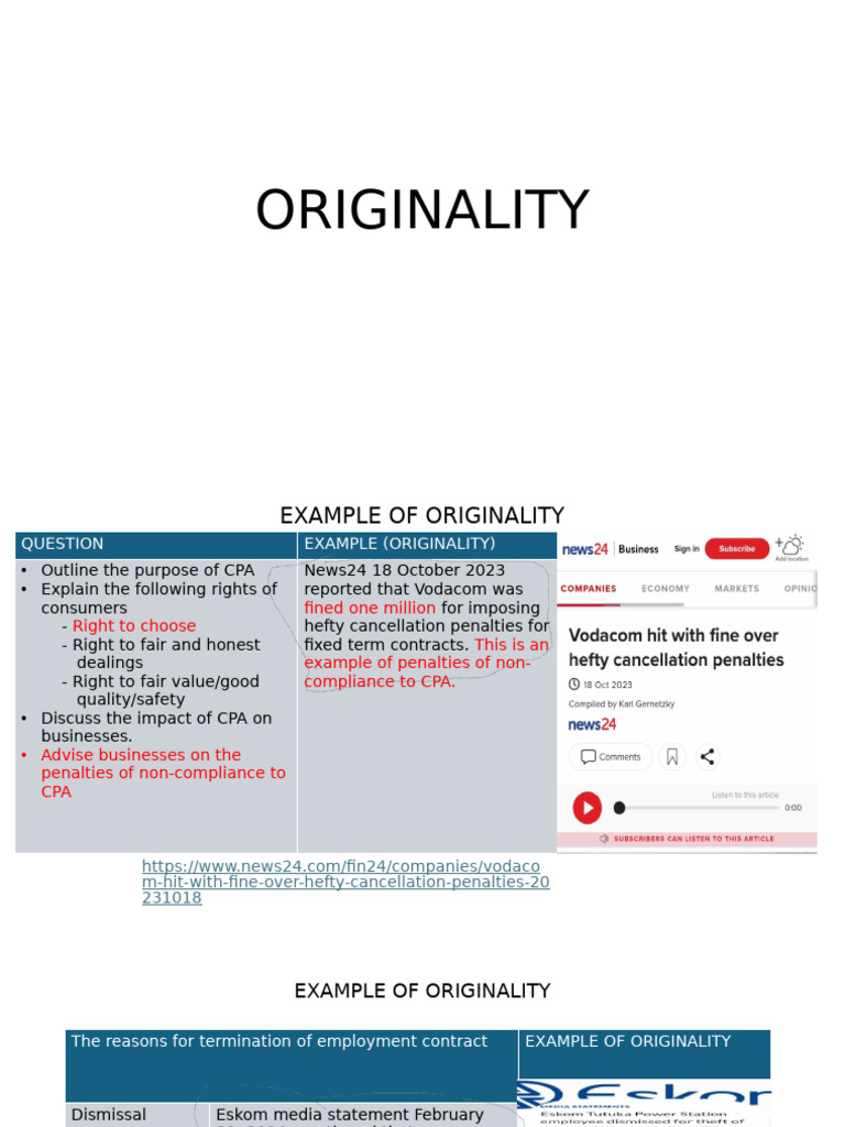 Originality | PDF