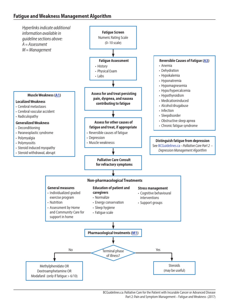 Palliative2 Fatigue Algorithm | PDF | Weakness | Palliative Care