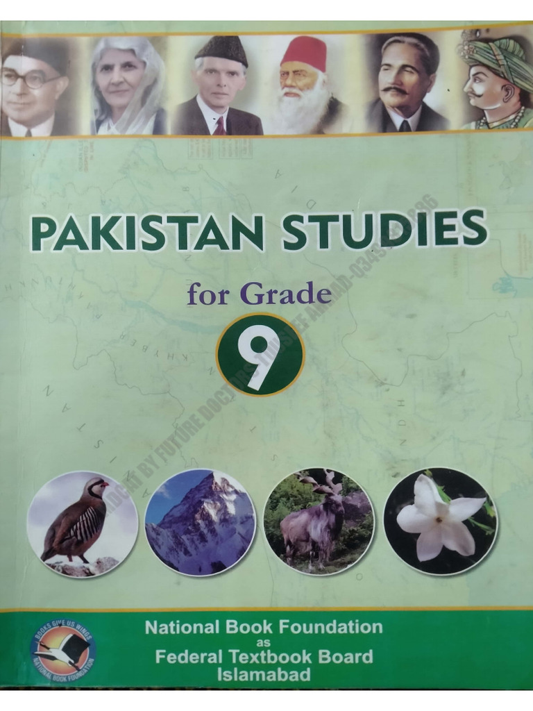 Pakistan Studies (English) Class 09 Federal Board Textbook - MDCAT by FUTURE DOCTORS - Touseef ...